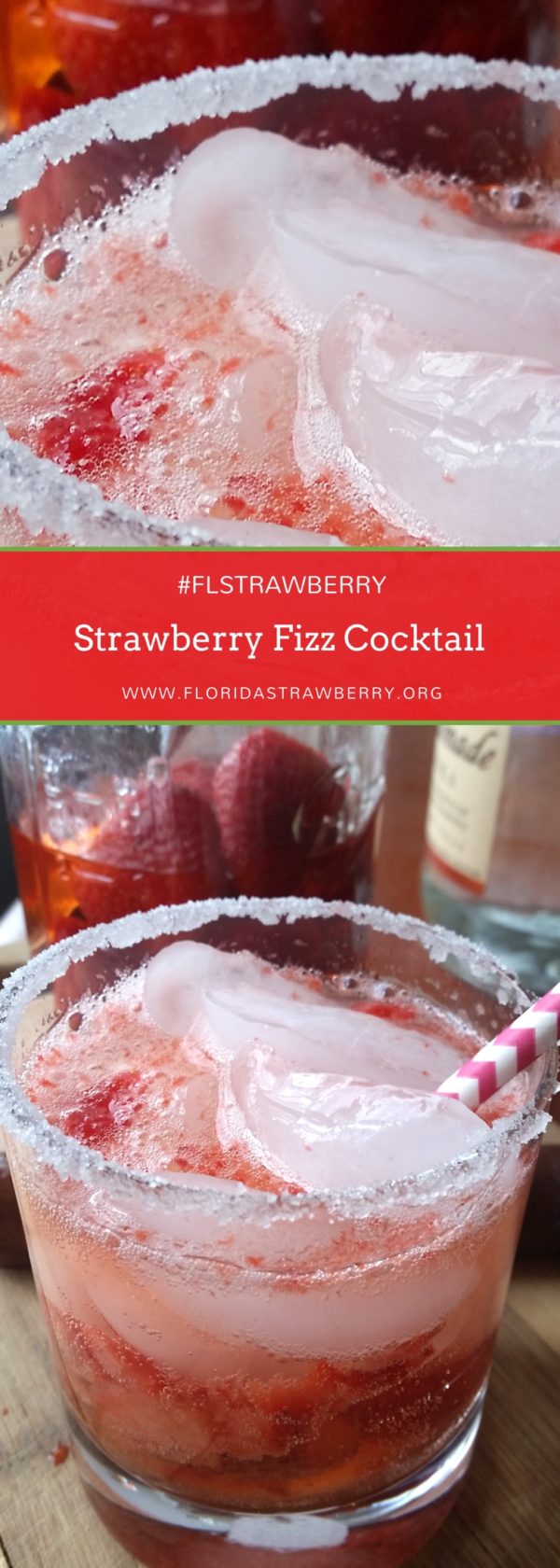 Strawberry Fizz Cocktail - Florida Strawberry